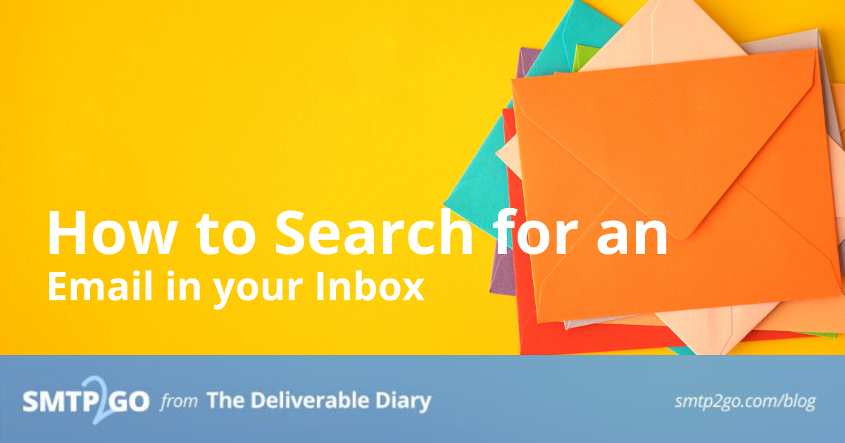 How to Search for an Email in your Inbox - SMTP2GO