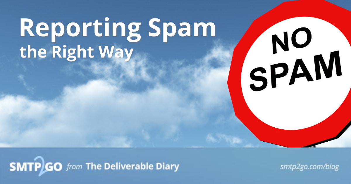 Reporting Spam the Right Way - SMTP2GO