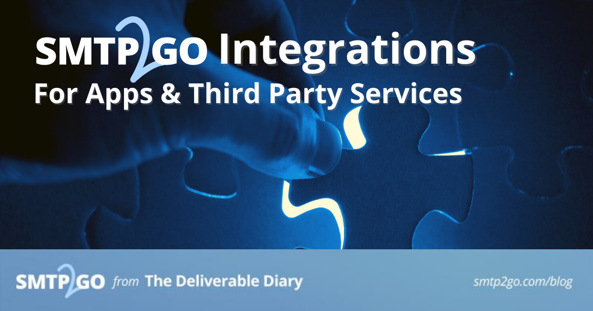 SMTP2GO Integrations For Apps & Third Party Services - SMTP2GO