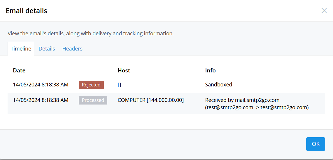 New Feature: Sandbox Mode - SMTP2GO